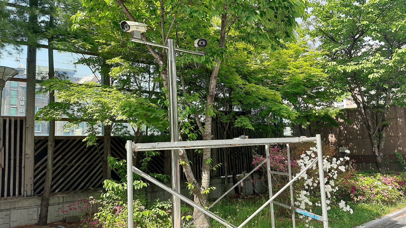 남양주시 다산동 효성해링턴 주차장 Cctv 폴대pole 교체 카메라 배선 보수공사 완료 남양주시cctv 강동구
